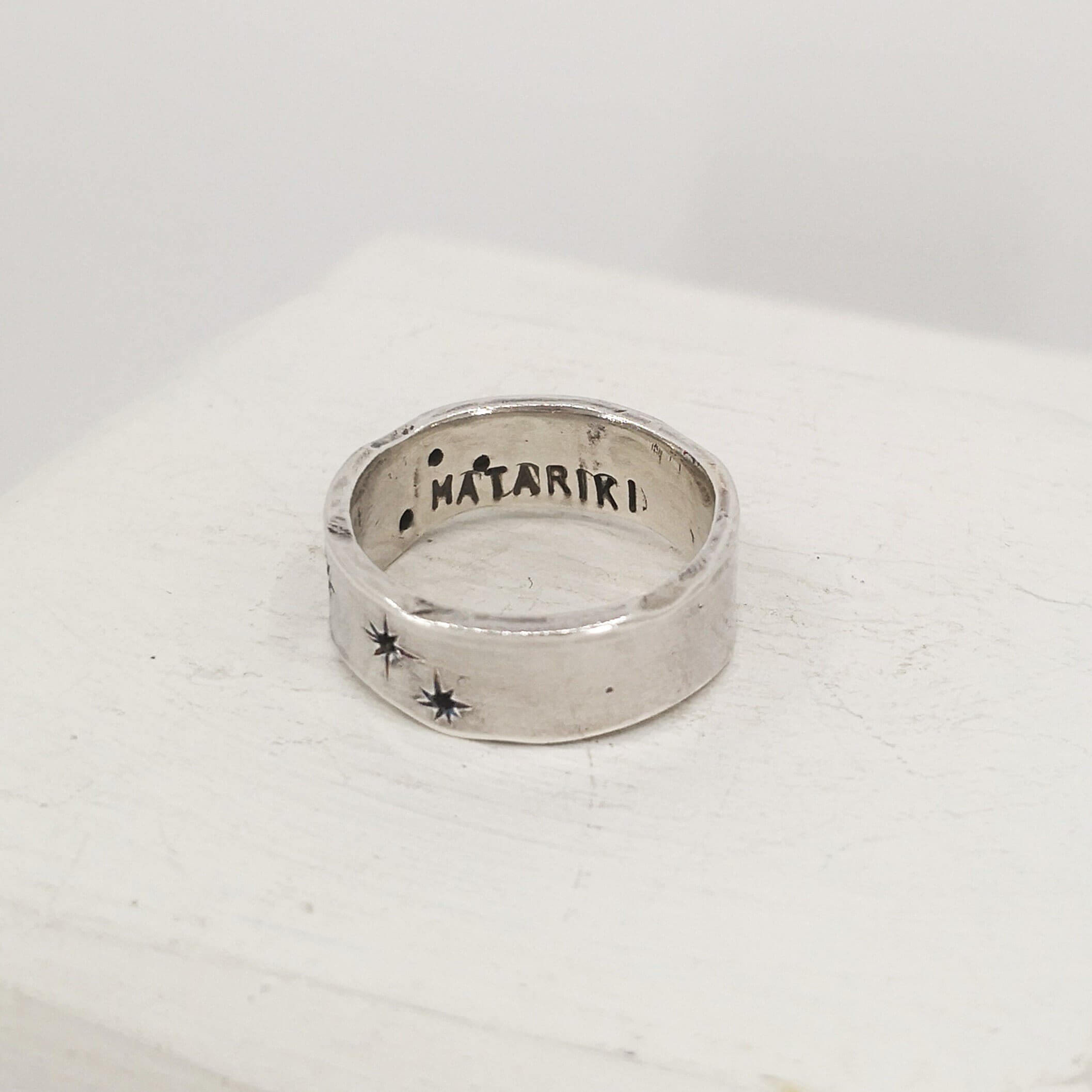 Matariki Ring in Bright Silver – Mason and Collins