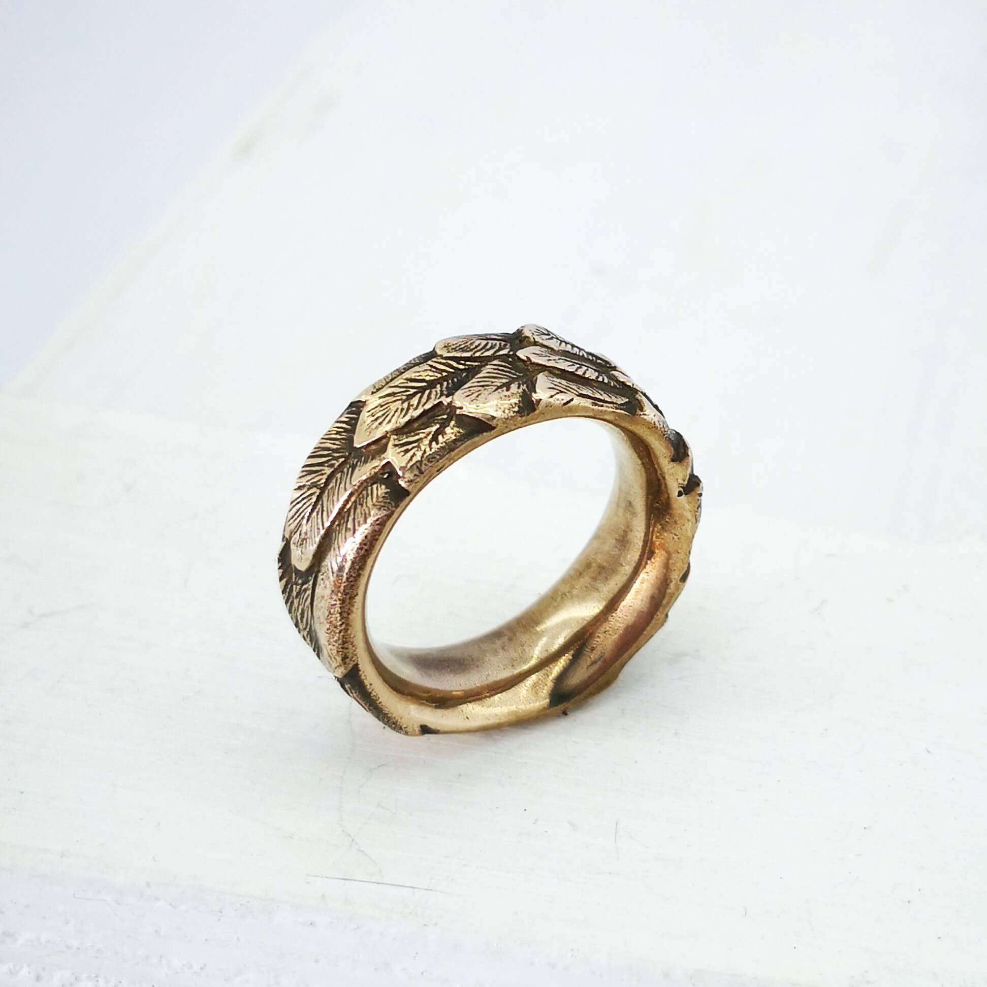 Feather Ring - Bronze – Mason and Collins
